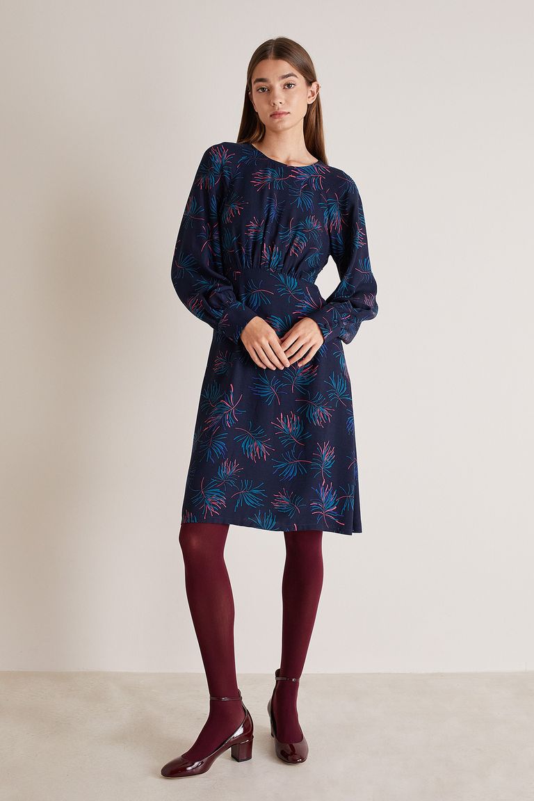 Printed raglan sleeve dress - Women's Clothing Online Made in Italy