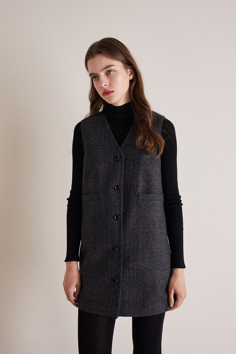 Wool vest dress - Women's Clothing Online Made in Italy